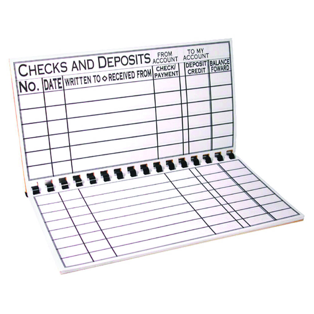 Large Print 5" x 9" Check Register - Vision Forward